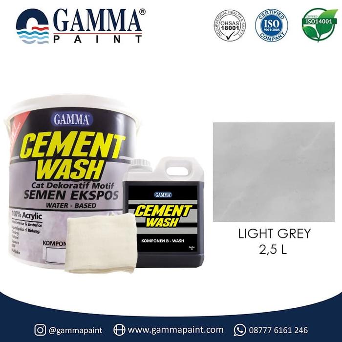 Jual Cement Wash Kit -M- (2.5L & 1L) - Cat Motif Semen Ekspos - Light ...