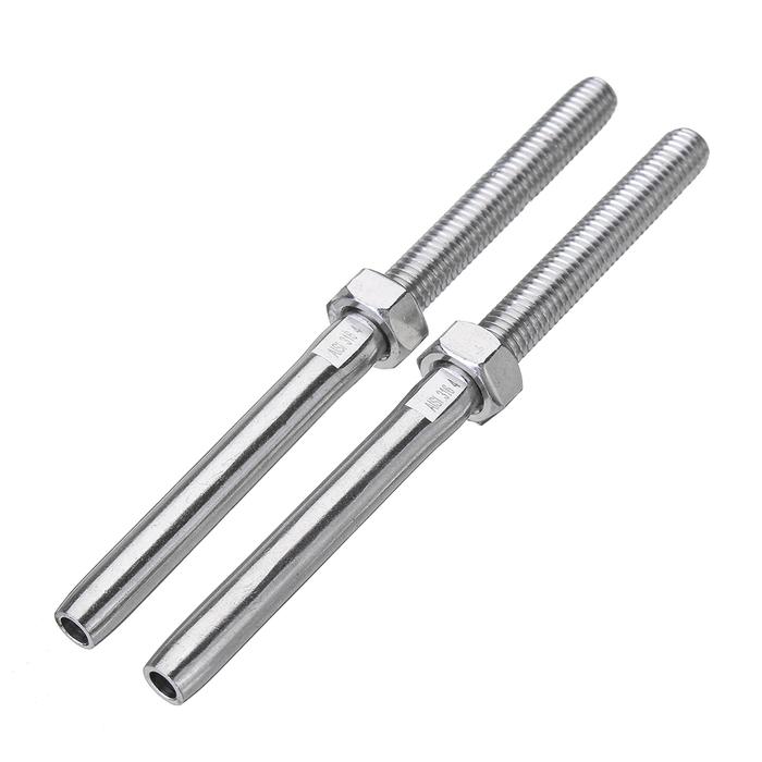 Jual M84mm Stainless Steel Wire Swage Stud Terminal Wire Rope Threaded ...