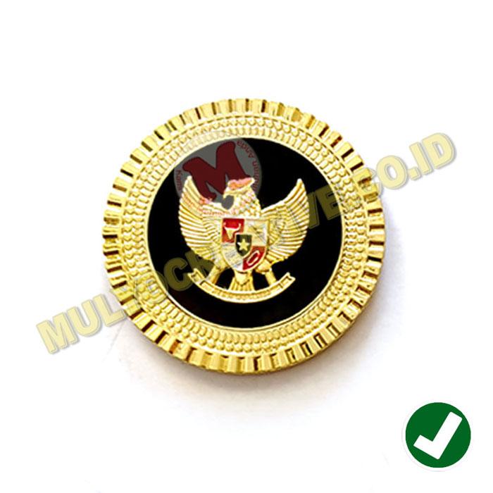 Jual Pin Garuda Magnet Model Bulat Pin Garuda Pancasila Bulat Gerigi ...