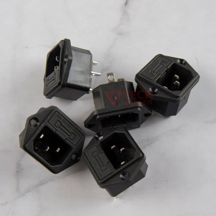 Jual Socket AC Komputer Fuse Chassis Body Soket Male CPU Sekring Skring ...