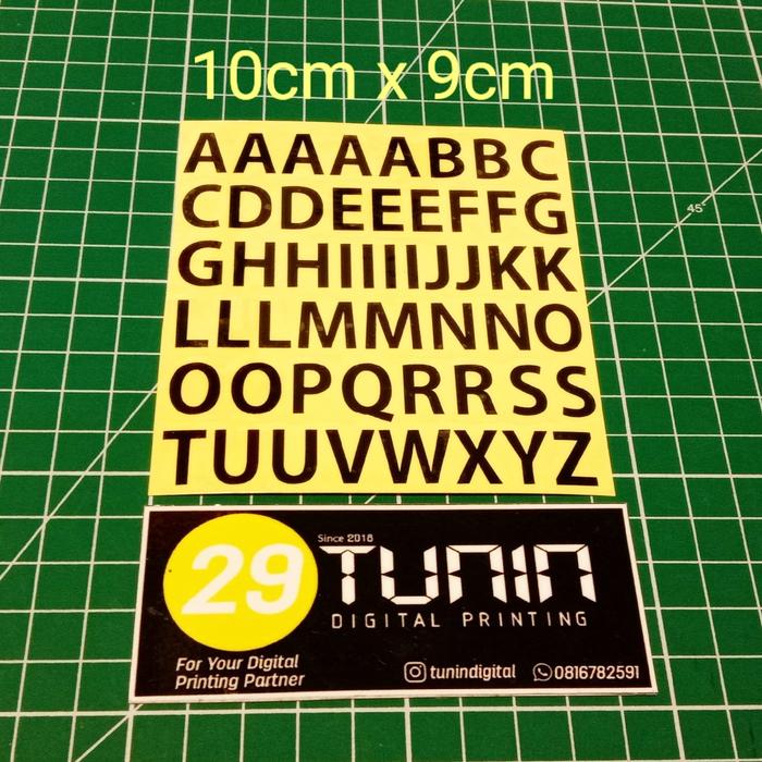 Jual Sticker Cutting Alfabet Huruf stiker reflector Rugos - Kab. Bekasi ...