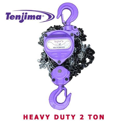 Jual Chain Block Katrol HEAVY DUTY TENJIMA 2 TON - 10 meter - Kota ...