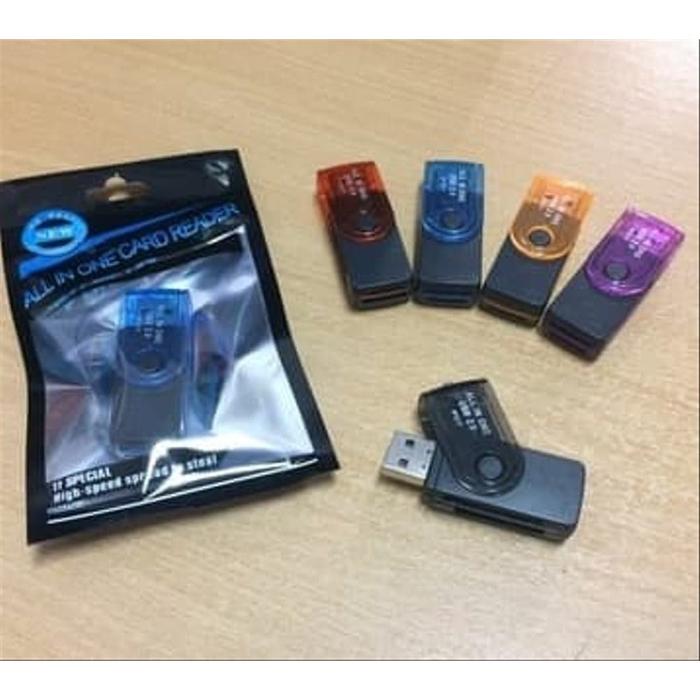 Jual Card Reader Putar All in 1 4 slot Cardreader Multi usb 2.0 - Kota ...