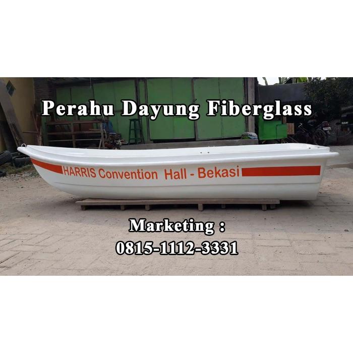 Jual Perahu Dayung Fiberglass, Perahu Fiber - Putih Merah Putih ...