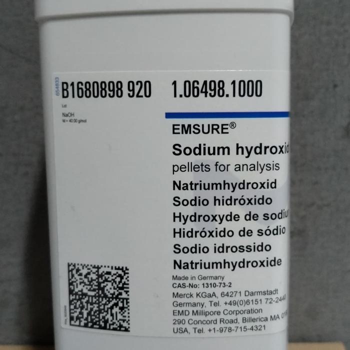 Jual NaOH Merck 106498. Packing 1KG. Sodium Hydroxide Merck. Pellets ...