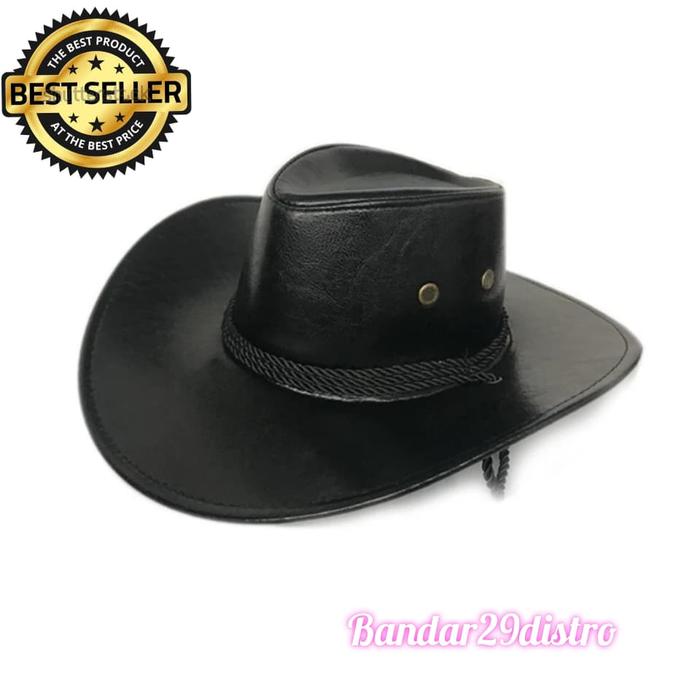 Jual Topi Cowboy Kulit Tambang Dewasa Import Premium Di Seller Velvet ...