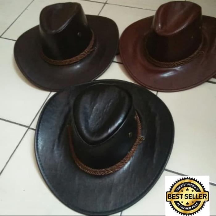 Jual Topi Cowboy Kulit Tambang Dewasa Import Premium Di Seller Velvet ...
