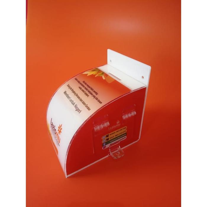 Jual FREE DESIGN Kotak Amal/Kotak Infak Lingkar Motif Mini Akrilik ...