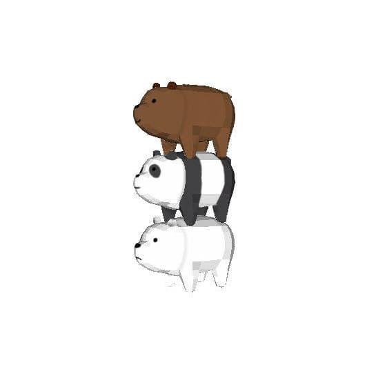 Jual DIY Papercraft we bare bears - Kota Bandung - dearbestshop | Tokopedia