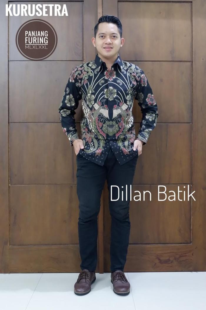 Jual Kurusetra Kemeja Batik Pria Lengan Panjang by Dilan Batik - XXL ...