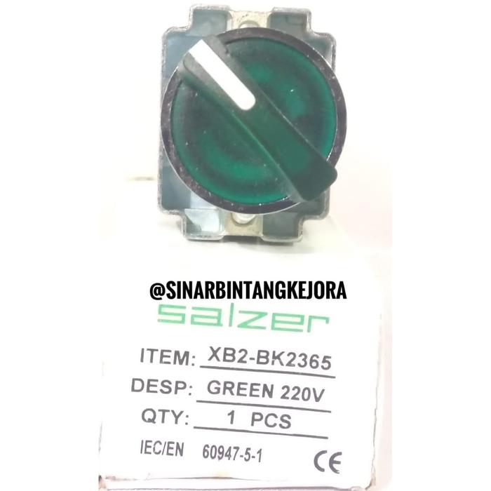 Jual SALZER SELECTOR SWITCH with LED 220V 2POSISI (XB2-BK2365) - Kota ...