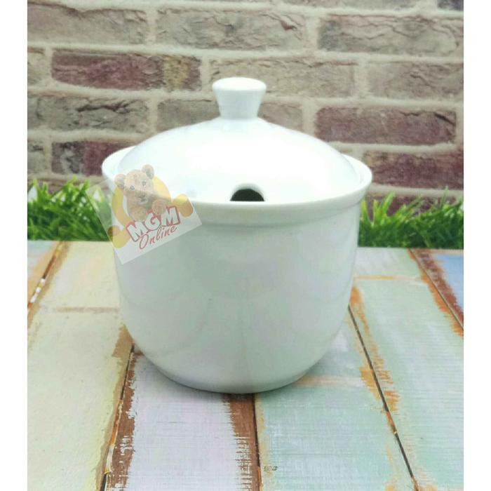 Jual Keramik Sauce Pot / Tempat Sambal Keramik Dengan Tutup A1-20 Di ...
