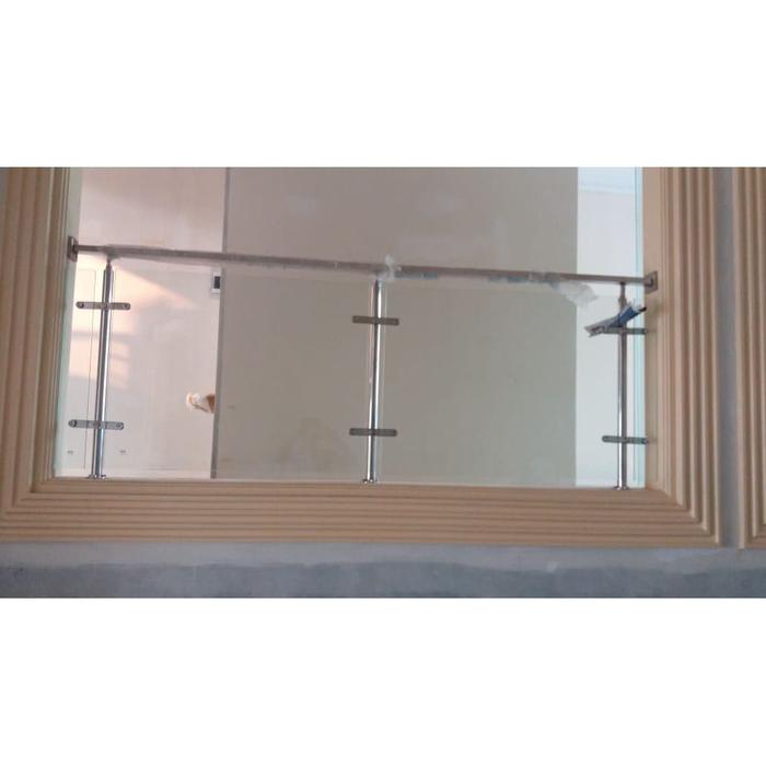 Jual Railing Tangga Kaca Tempered / Balkon Kaca Tempered - Standard ...