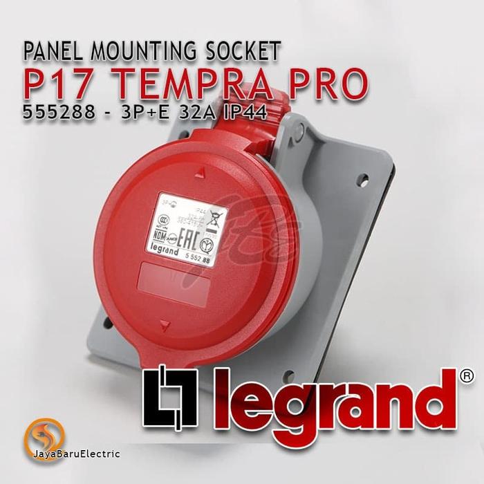 Jual Legrand Panel Mounting Socket 3P+E / 4 Pin 32A P17 Tempra Pro ...