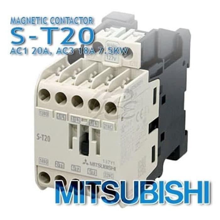 Jual Kontaktor / Contactor Mitsubishi S-T20 ST20 110V 220V 380V AC Coil - Jakarta Barat ...