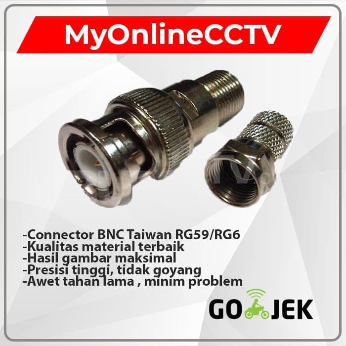 Jual Connector CCTV RG6 RG59 BNC Drat RCA Male Female - Jakarta Barat - MyOnlineCCTV | Tokopedia