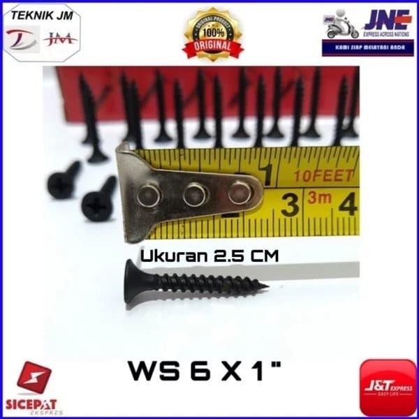 Jual SKRUP GYPSUM 1 INCH - SEKRUP 1 DUS 1KG SCREW GYPSUM UKURAN 6 X 2 ...