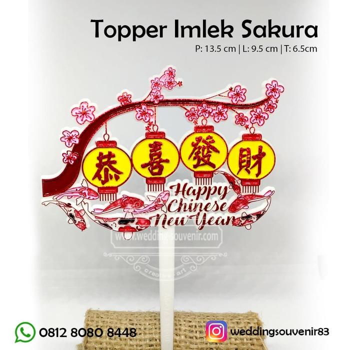 Jual Topper Imlek Sakura - Jakarta Barat - Wedding Souvenir Jakarta ...