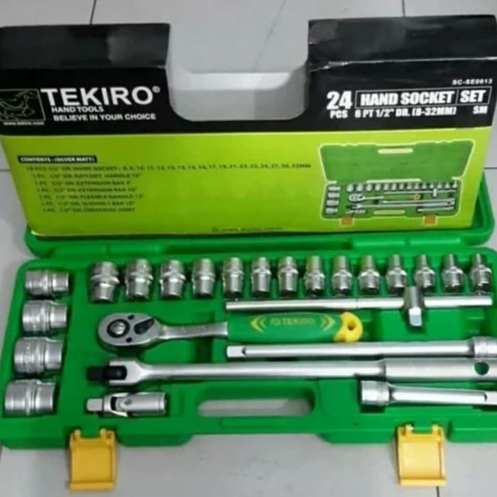 Jual TEKIRO kunci sock set 24 pcs 1 l 2 inch tekiro socket wrench set - Jakarta Utara - SPL ...