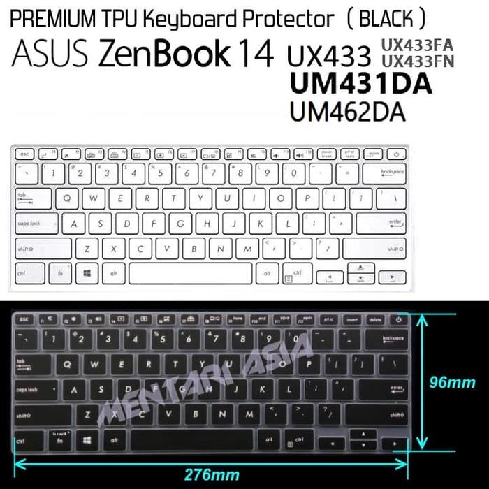 Jual Keyboard Protector ASUS UX433 UM431 UM462 - PREMIUM TPU BLACK ...