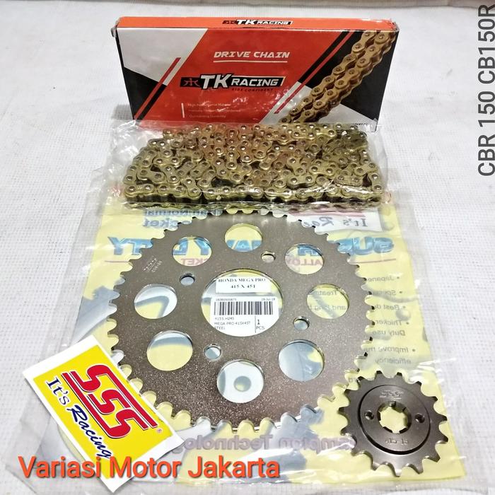 Jual Gear set SSS Rante TK Japan 415 CB150R lama CBR 150 All New CB150R LED - Kota Tangerang ...