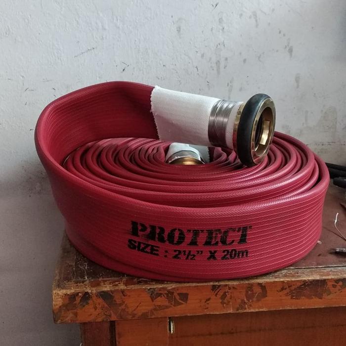 Jual selang pemadam UK 2,5" x 30m Rubber merk protect coupling machino ...