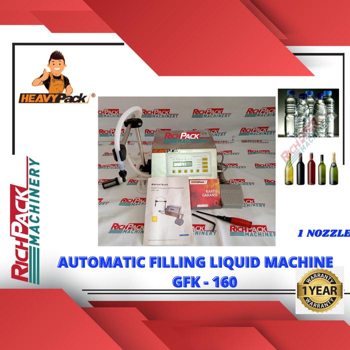 Jual LIQUID FILLING MACHINE MESIN PENGISI CAIRAN OTOMATIS GFK-160 HEAVYPACK - Jakarta Timur ...