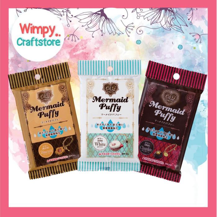 Jual Mermaid Puffy Air Dry Clay Padico Japan Bahan Clay Kerajinan ...
