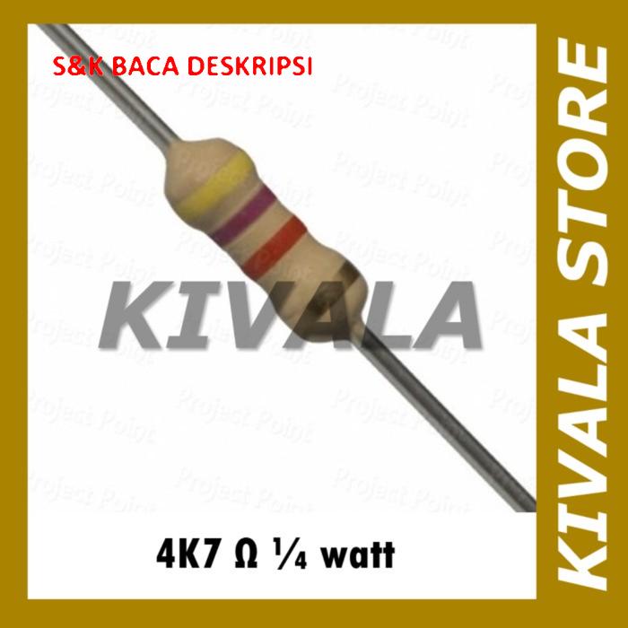 Jual Resistor 4K7 ohm 1/4 watt - Kota Tangerang Selatan - Kivala Store ...