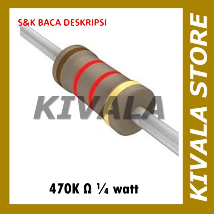 Jual Resistor 470K ohm 1/4 watt - Kota Tangerang Selatan - Kivala Store ...