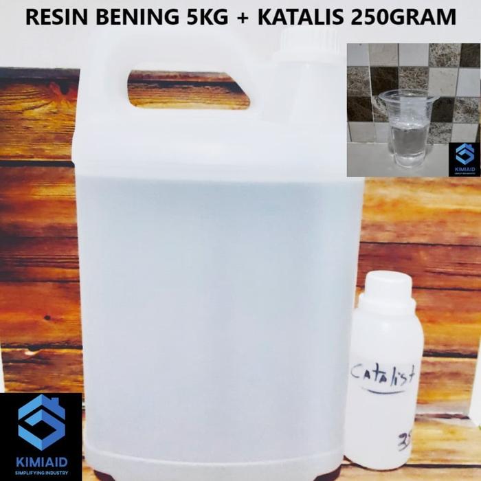 Jual Resin Bening 5Kg + Katalis 250 Gram - Resin Bening - Resin ...