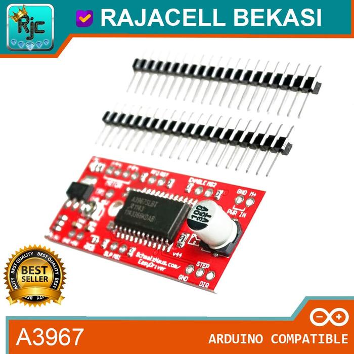 Jual A3967 EasyDriver Stepper Motor Driver V44 for Arduino & 3D Printer - Kota Bekasi - Rajacell ...