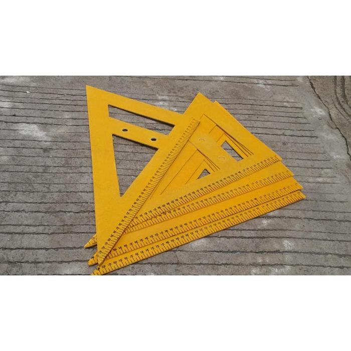 Jual Penggaris Mistar Kayu Segitiga SIKU SIKU Kualitas OK Penggaris ...
