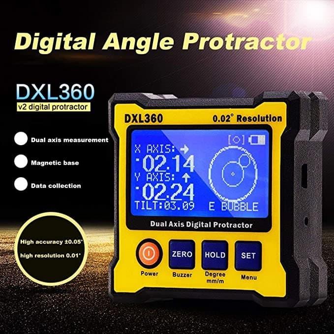 Jual Inclinometer DXL-360 Protractor Digital Angle Level Axis Sudut ...