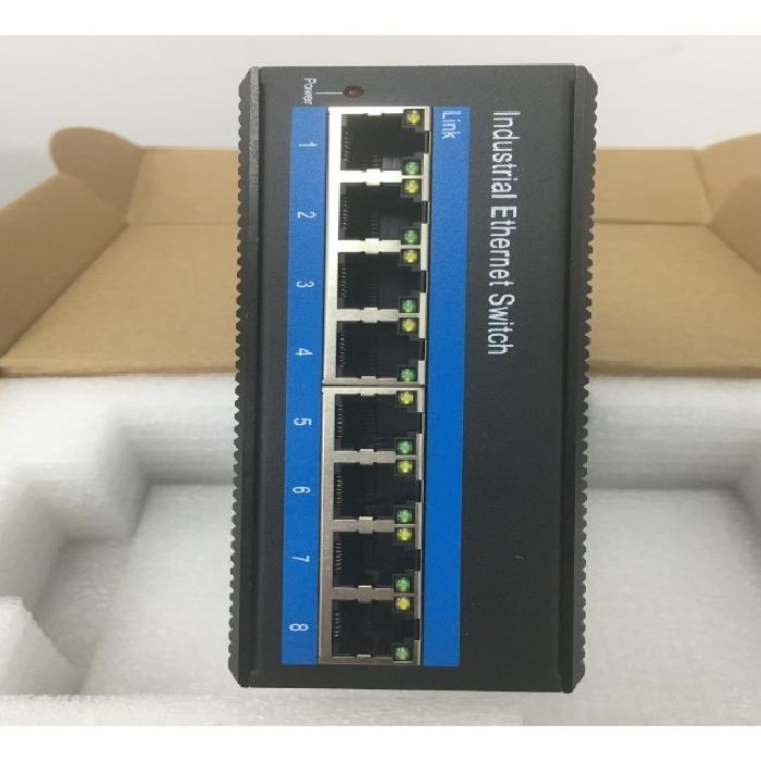 Jual 8 port Gigabit Ethernet Switch Industrial DIN Rail HLD08G ...