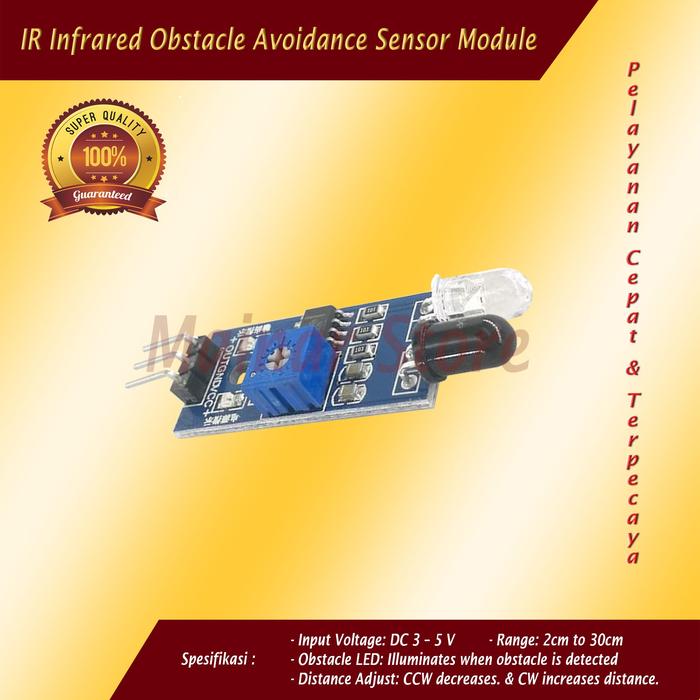 Jual IR Infrared Obstacle Avoidance Sensor Module line Follower Arduino ...