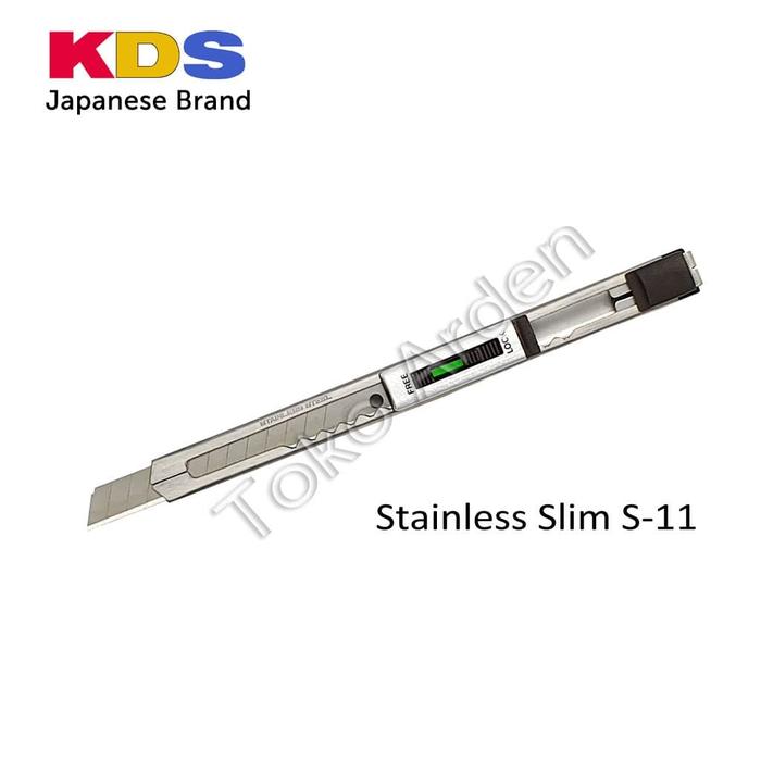 Jual Pisau Cutter KDS Stainless Slim S-11 / KDS CUTTER - MADE IN JAPAN ...