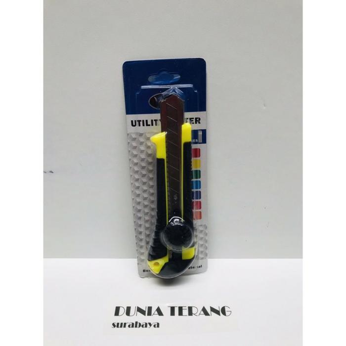 Jual Pisau Cutter VICO Besar - Putar Ujung Plat Extra Isi Utility ...