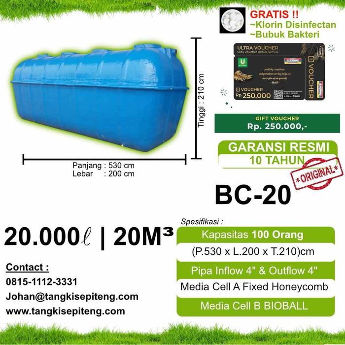 Jual Tangki BIOTANK 20m3 20 m3 - BIOTECH BIOFIL BIOFILTER - Jakarta ...