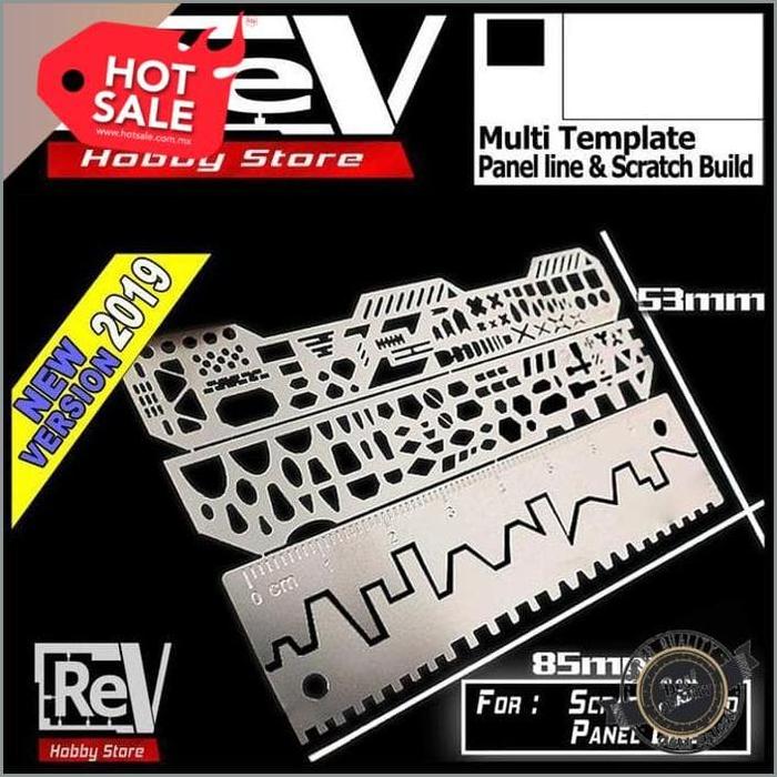 Jual Template Panel Line Scribing Model Kit Figure Military Gundamhg Mg ...