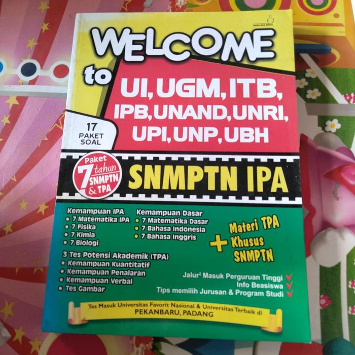 Jual welcome to UI, UGM, ITB, IPB, UNAND, UNRI, UPI,UNP, UBH- snmptn ...