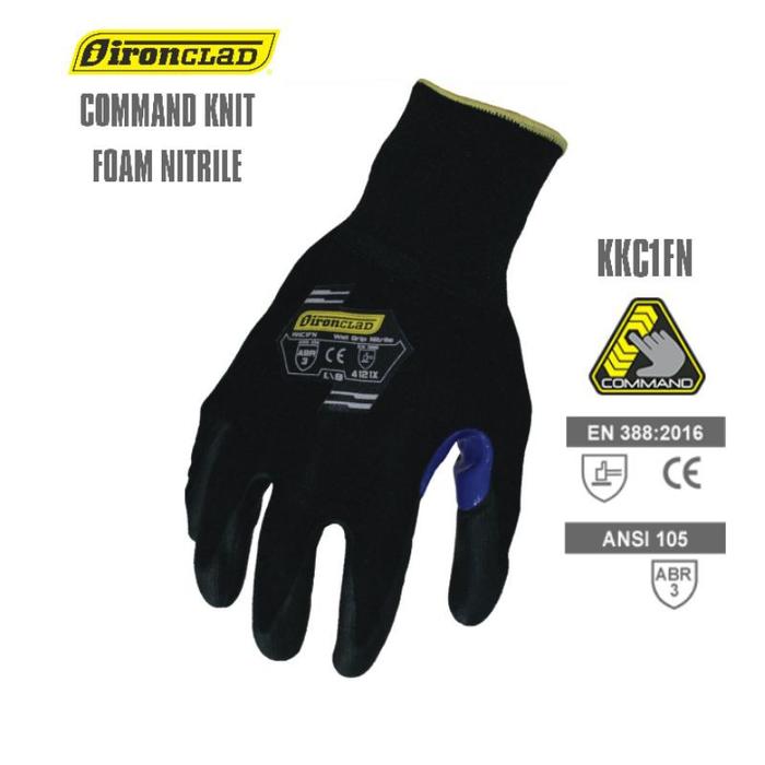 Jual SAFETY GLOVES IRONCLAD COMMAND KNIT FOAM NITRILE KKC1FN ORIGINAL - M - Jakarta Barat ...