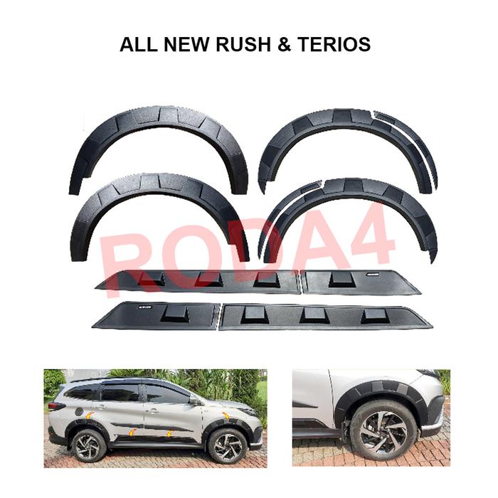 Jual Over Fender All New Rush Terios Body Kit Model RockFord - Jakarta ...