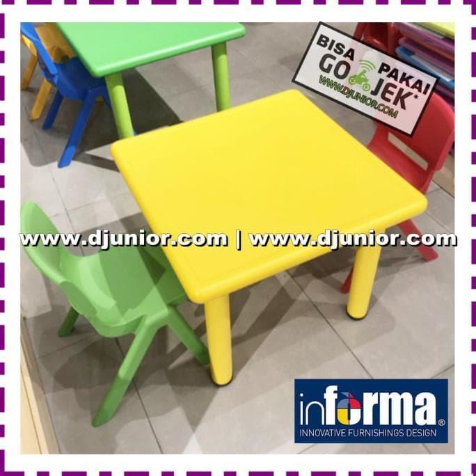 Jual Yaris - Meja Belajar Persegi Square Kursi Anak Paud Tk Sd Informa ...