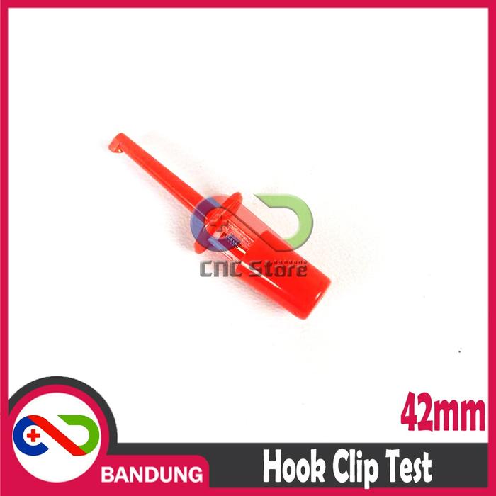 Jual HOOK CLIP TEST 42MM KLIP PENJEPIT CONNECTOR KAIL PENGAIT IC MERAH ...