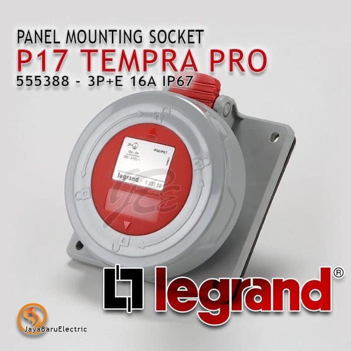 Jual Legrand Panel Mounting Socket 3P+E / 4 Pin 16A P17 Tempra Pro 555388 - Jakarta Barat ...