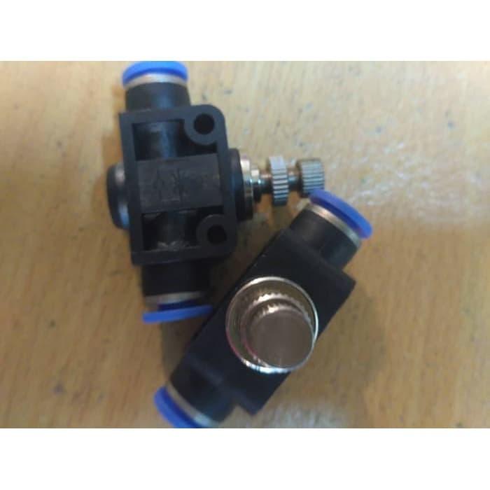 Jual speed control 10mm / pneumatic flow control selang 10 mm x 10 mm ...