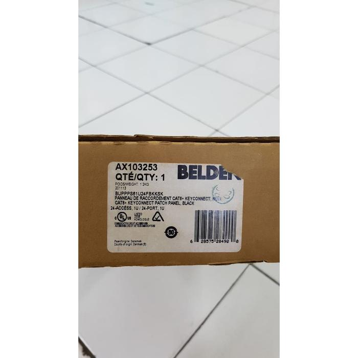 Jual Belden Patch Panel 24 Port Cat6 / Patchpanel 24 Port Cat 6 ...