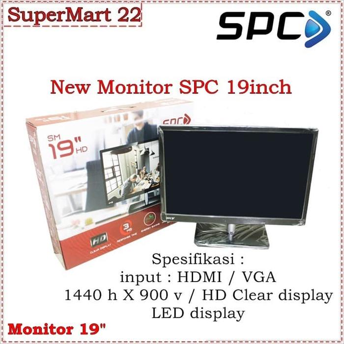 Jual Monitor LED SPC 19 inch SM-19HD Full HD - HDMI - VGA input ...