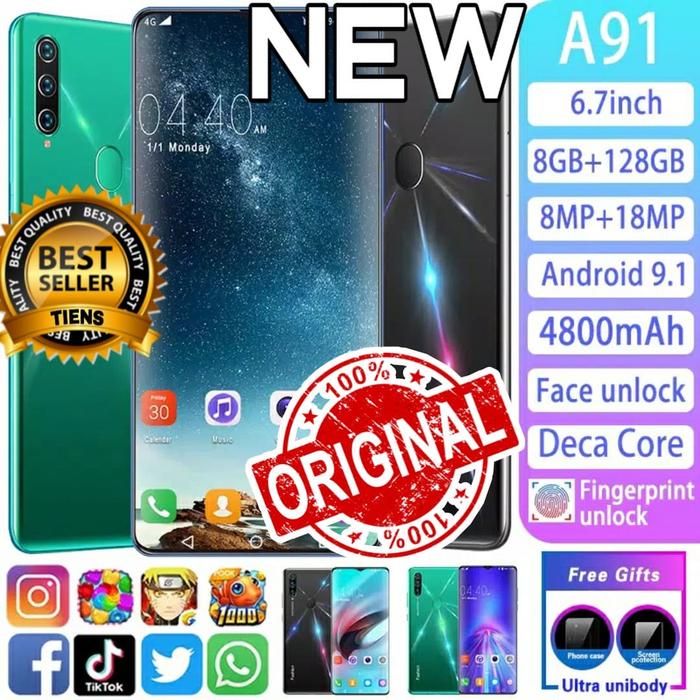 Jual HP ANDROID 4G LTE MURAH ABIS A91 SERIES RAM 8 GB ROM 128 GB BURUAN ...